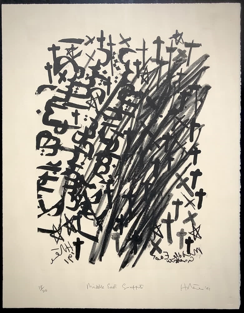 Ralph Hotere | Middle East Graffiti (1991) | MutualArt