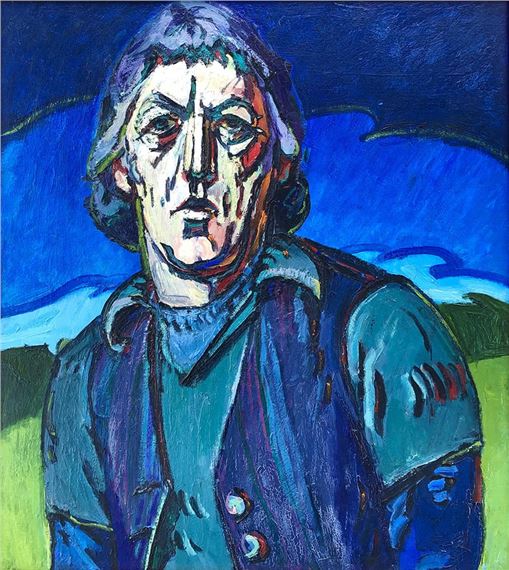 Alan Pearson | Self Portrait as the Waikato Man (1977) | MutualArt