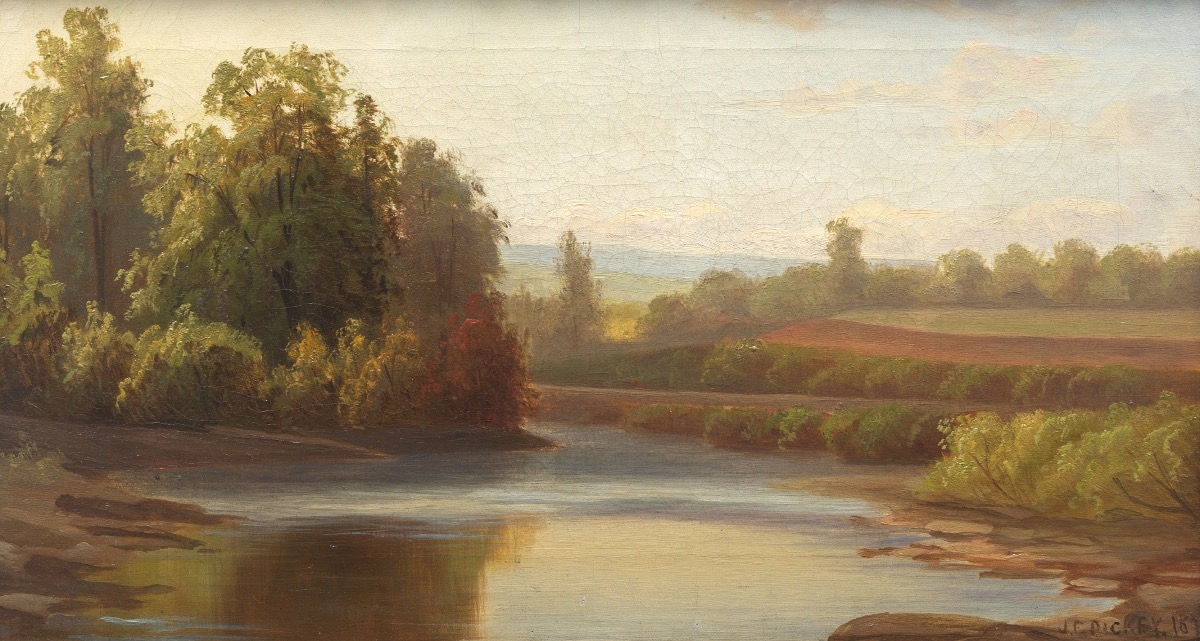 J. C. Dickey | River landscape | MutualArt