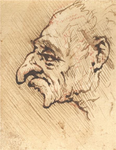 Leonardo da Vinci | Grotesque face (17th Century 18th Century) | MutualArt