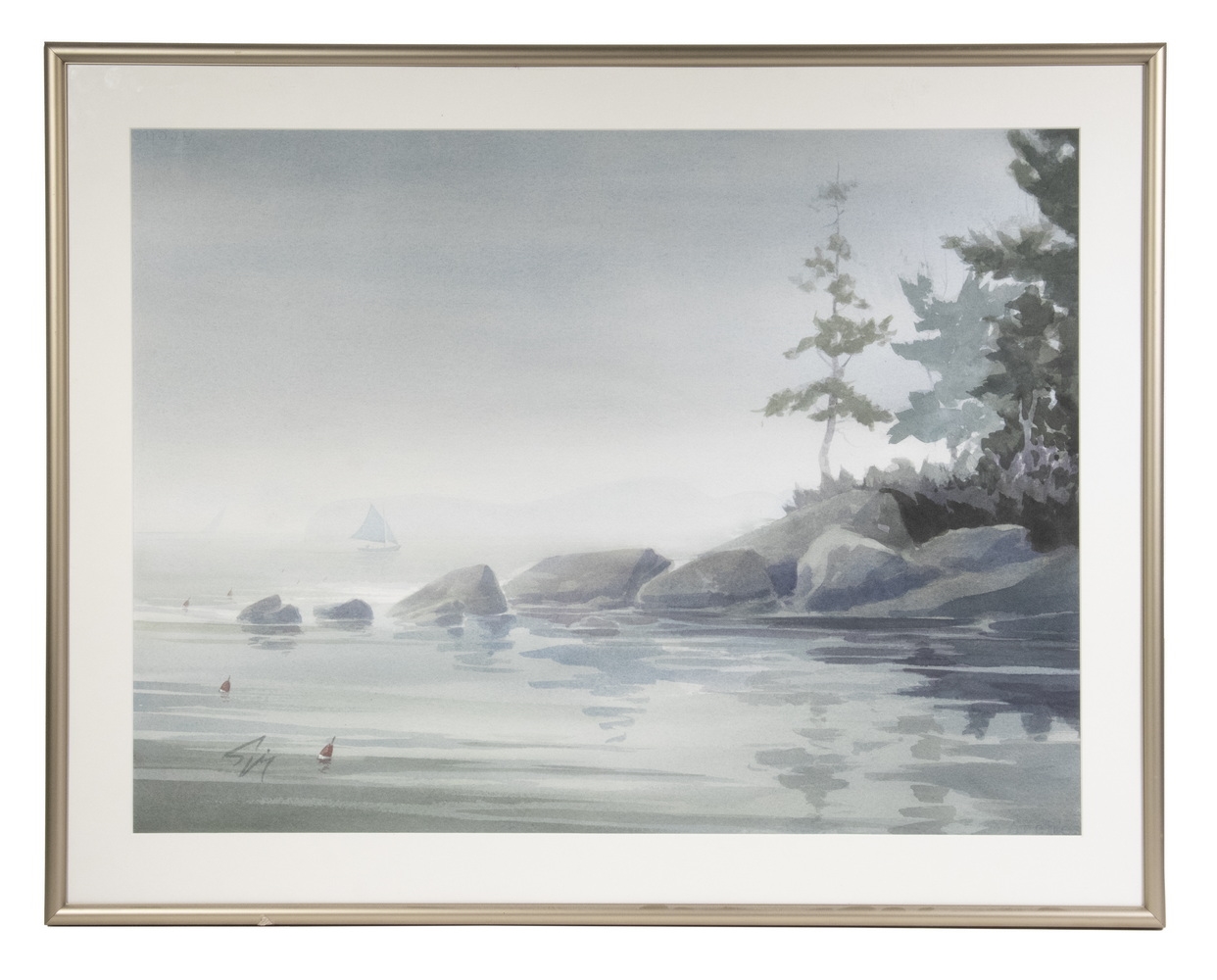 Robert Spring | Rocky Ledge with Buoys | MutualArt