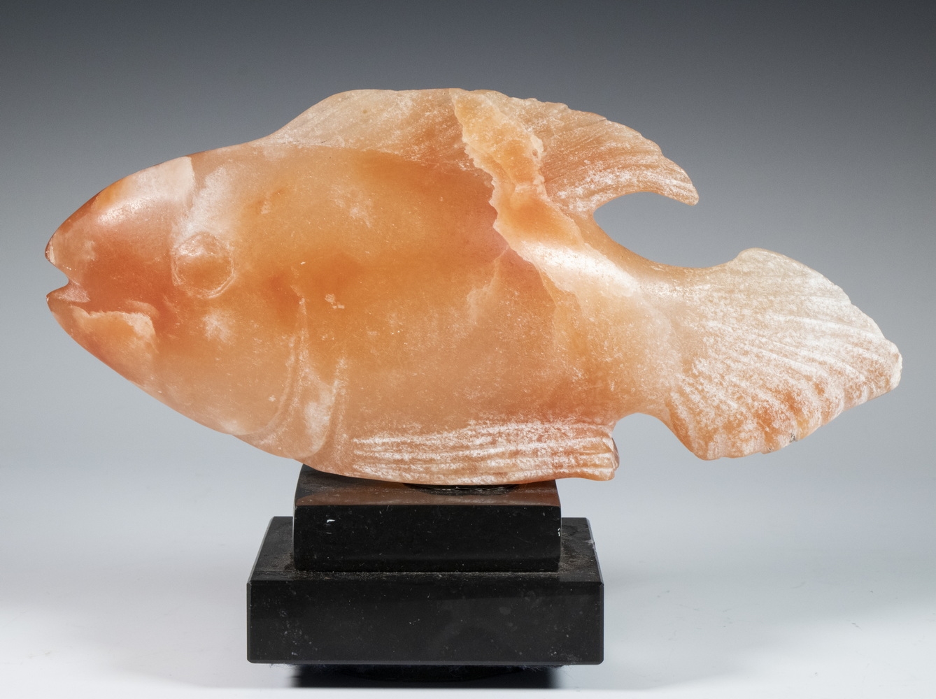 Ralph N. Hurst | Pink Stone Sculpture of a Fish (88) | MutualArt