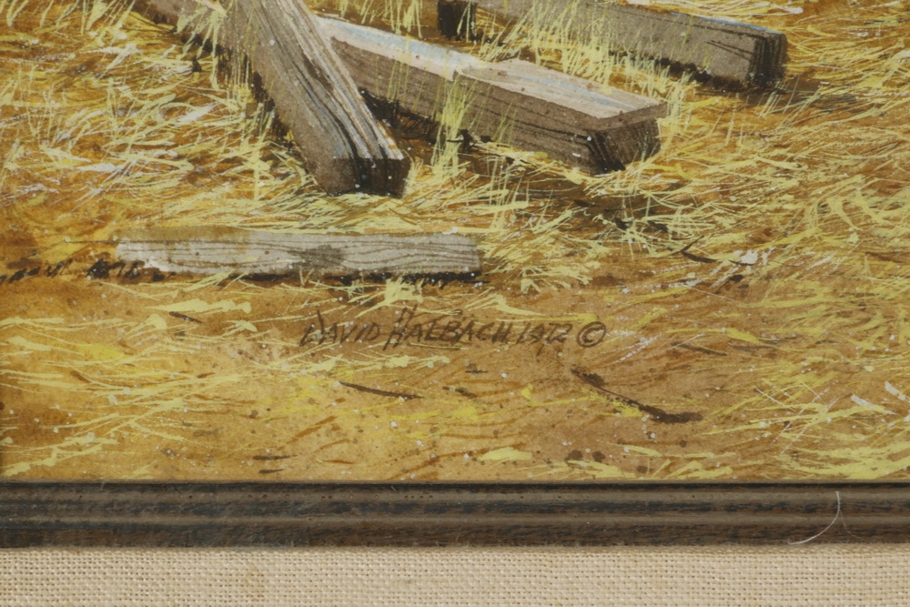 David Halbach | California Barnyard with Eucalyptus Trees (1972 ...