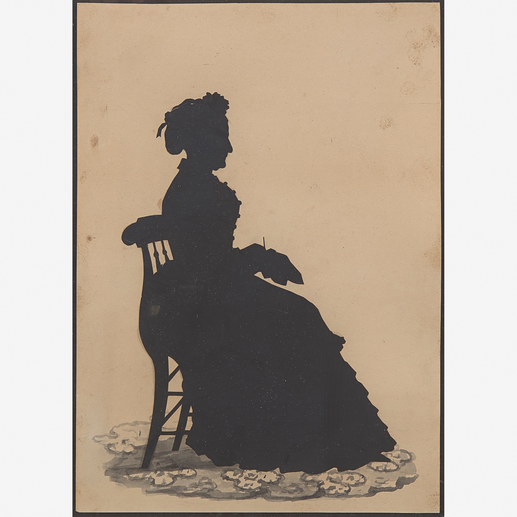 William Henry Brown | Portrait Silhouette of Elizabeth Nixon, Kane, PA ...