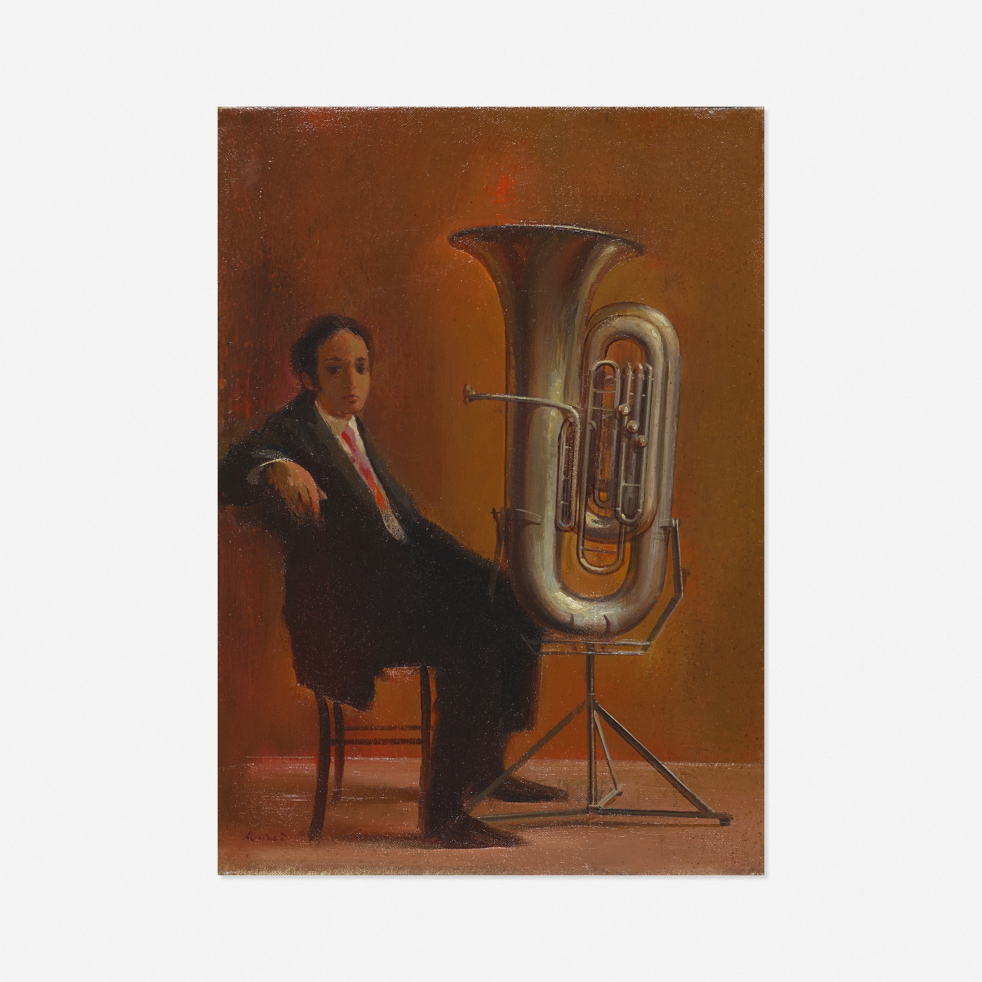 Adolf Ferdinand Konrad | The Tuba Player (1915 - 2003) | MutualArt