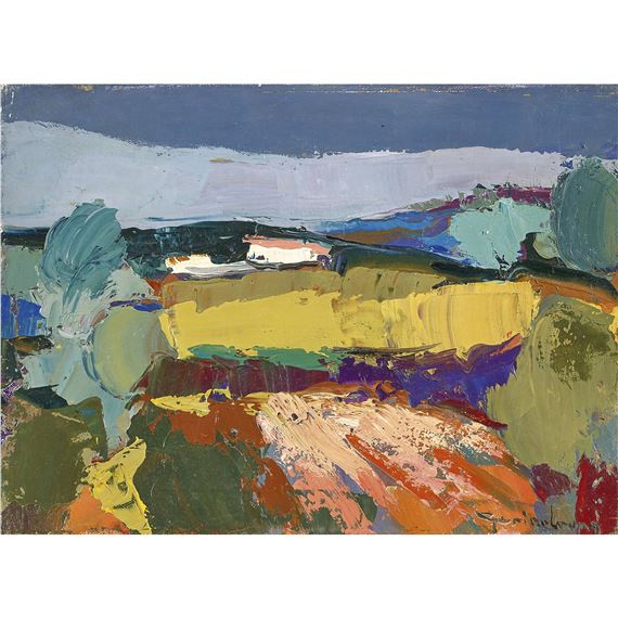 Bruno Perino | Paysage dans le Drôme | MutualArt