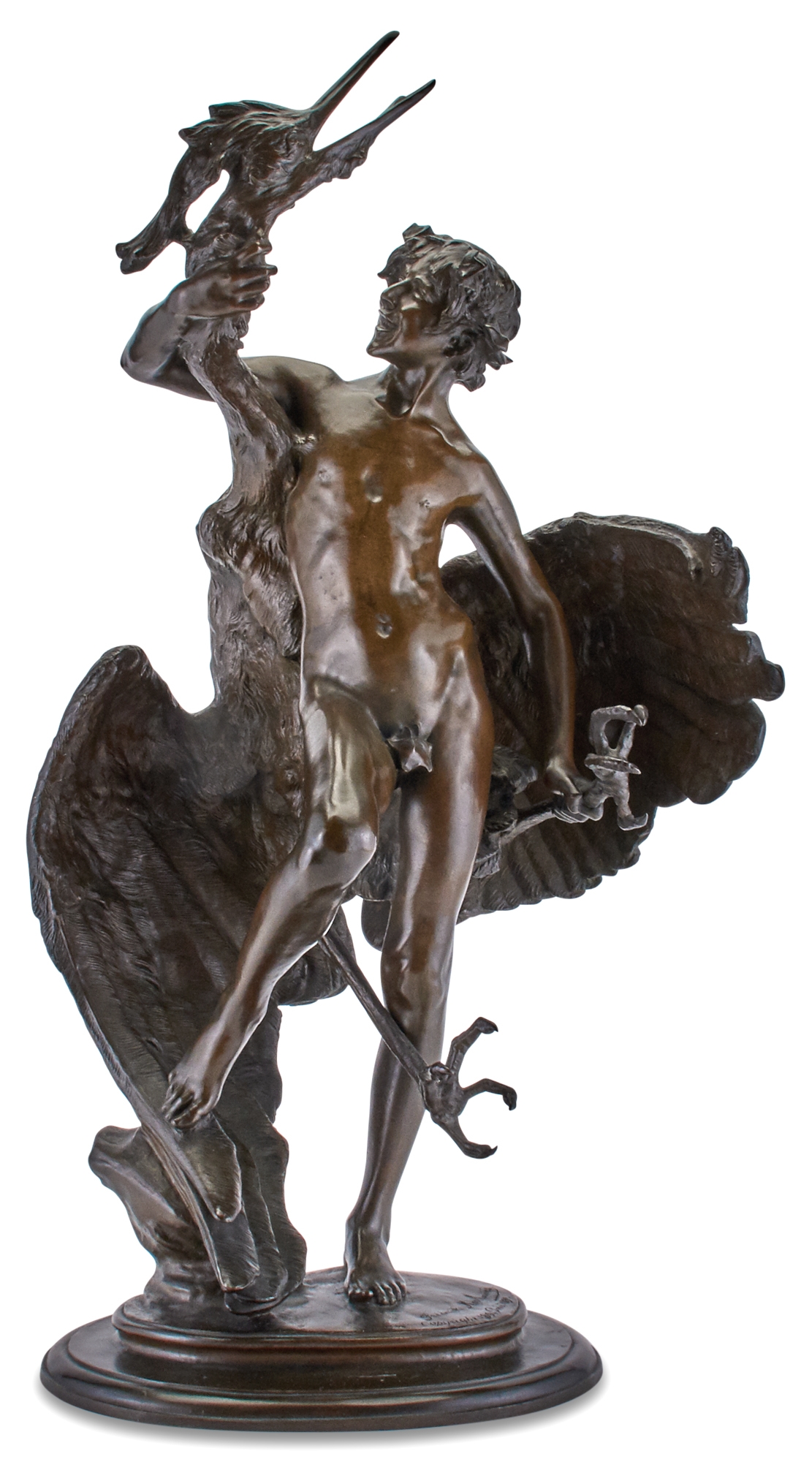 Frederick William MacMonnies | Young Faun with Heron | MutualArt
