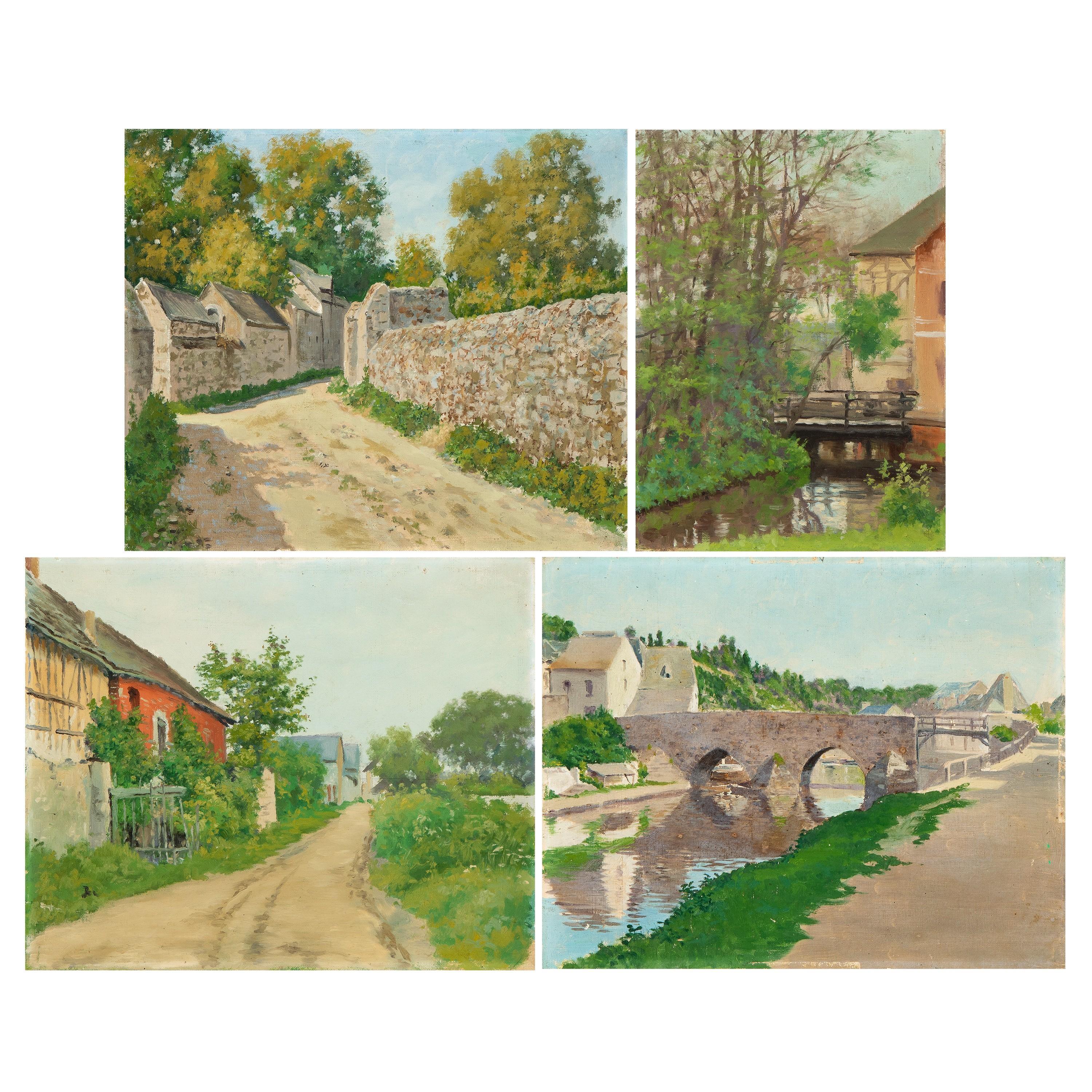 Arthur Burdett Frost | Group of Four Landscapes | MutualArt