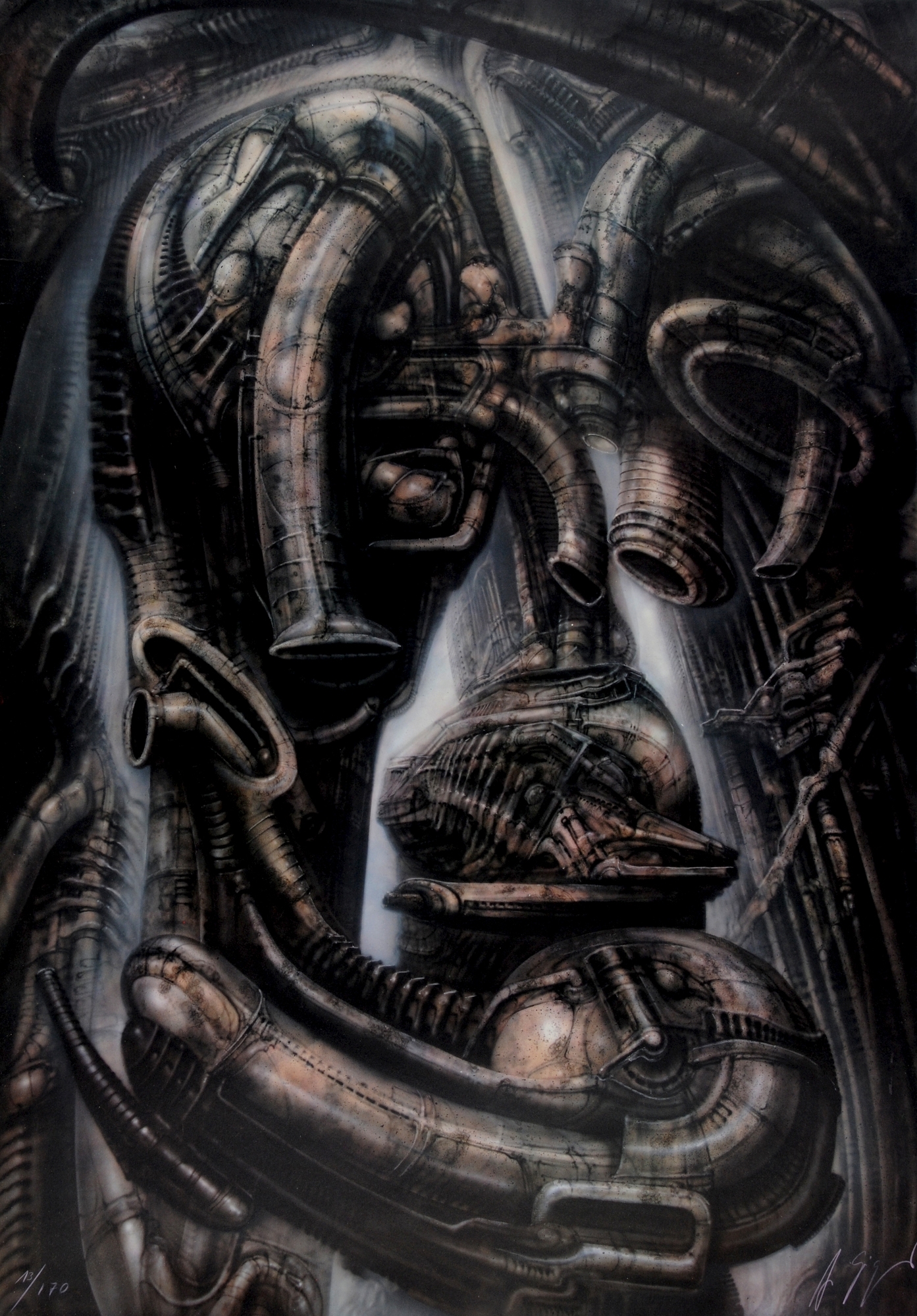 H. R. Giger | Biomechanical Landscape IIa (1976) | MutualArt