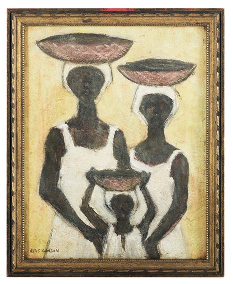 Ellis Wilson | Mother and Daughters Headed to Market | MutualArt
