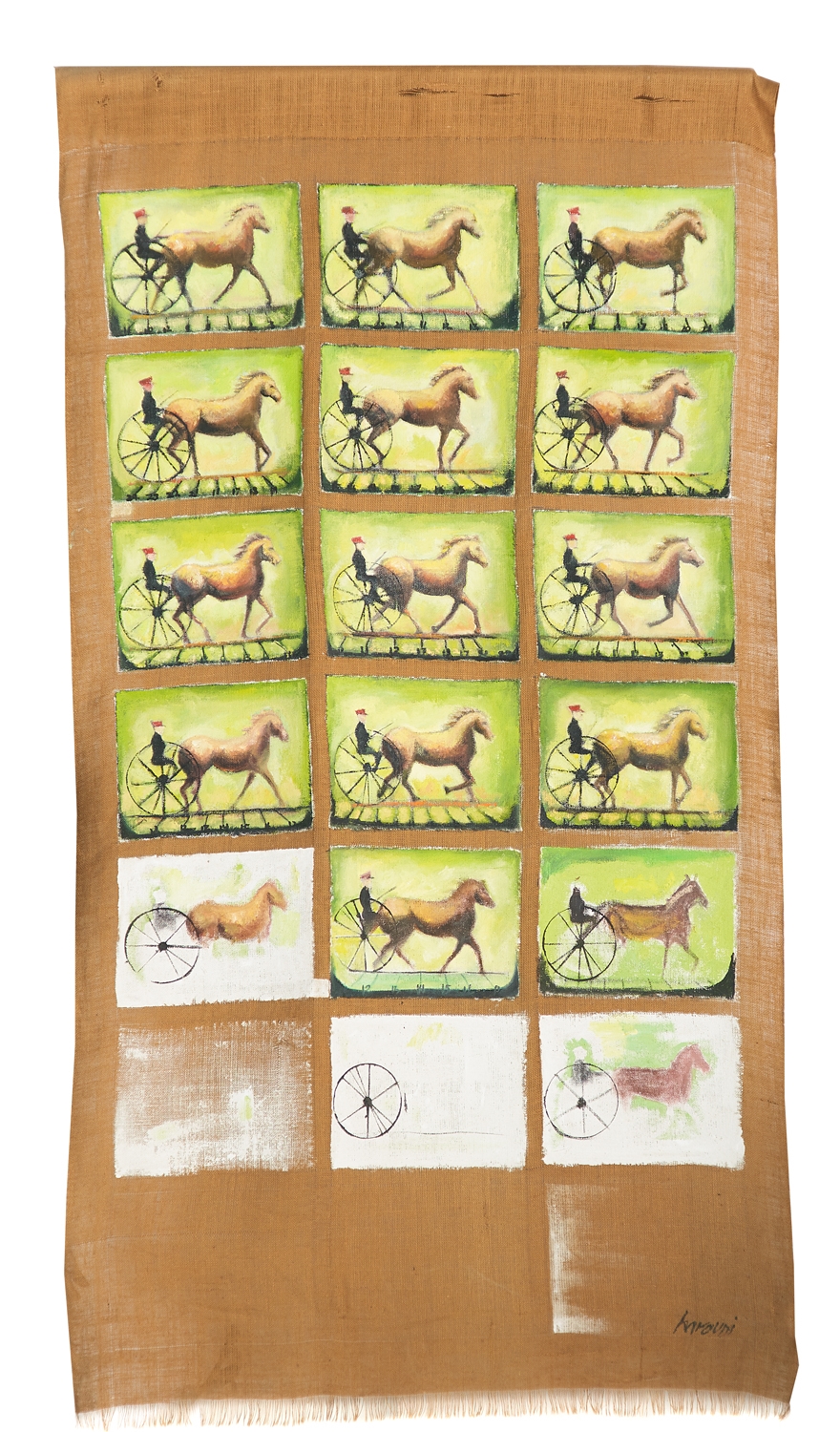 David Harouni | Untitled - Evolution of the Horse and Carriage | MutualArt