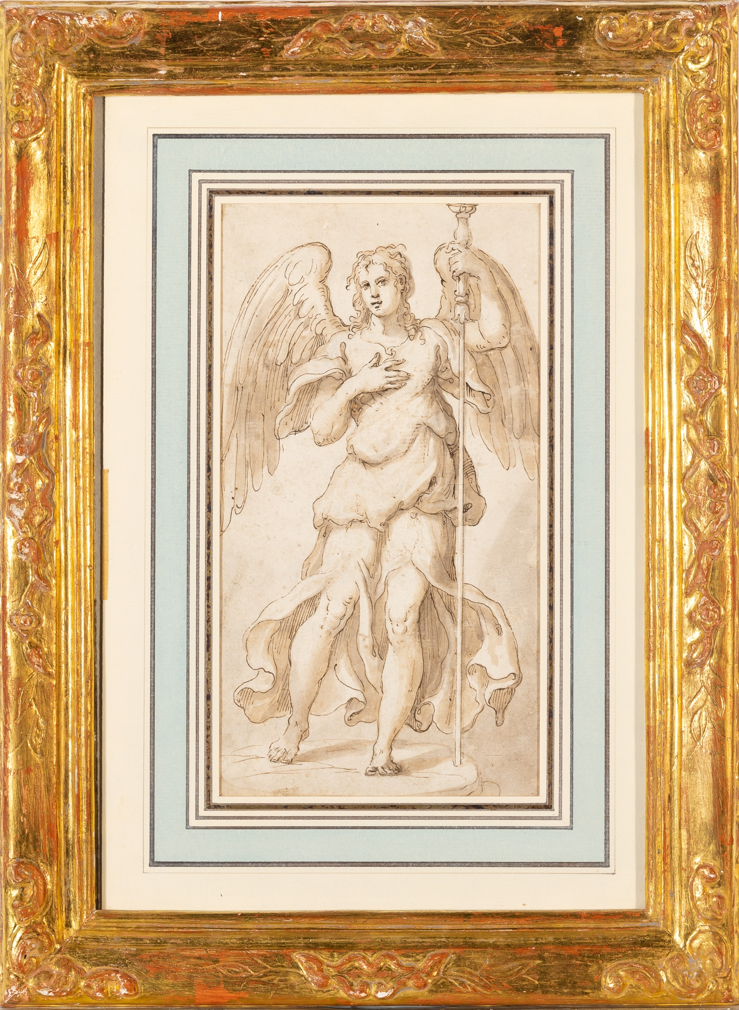 Bartolomeo Passarotti | An Angel Holdling a Herald's Staff | MutualArt