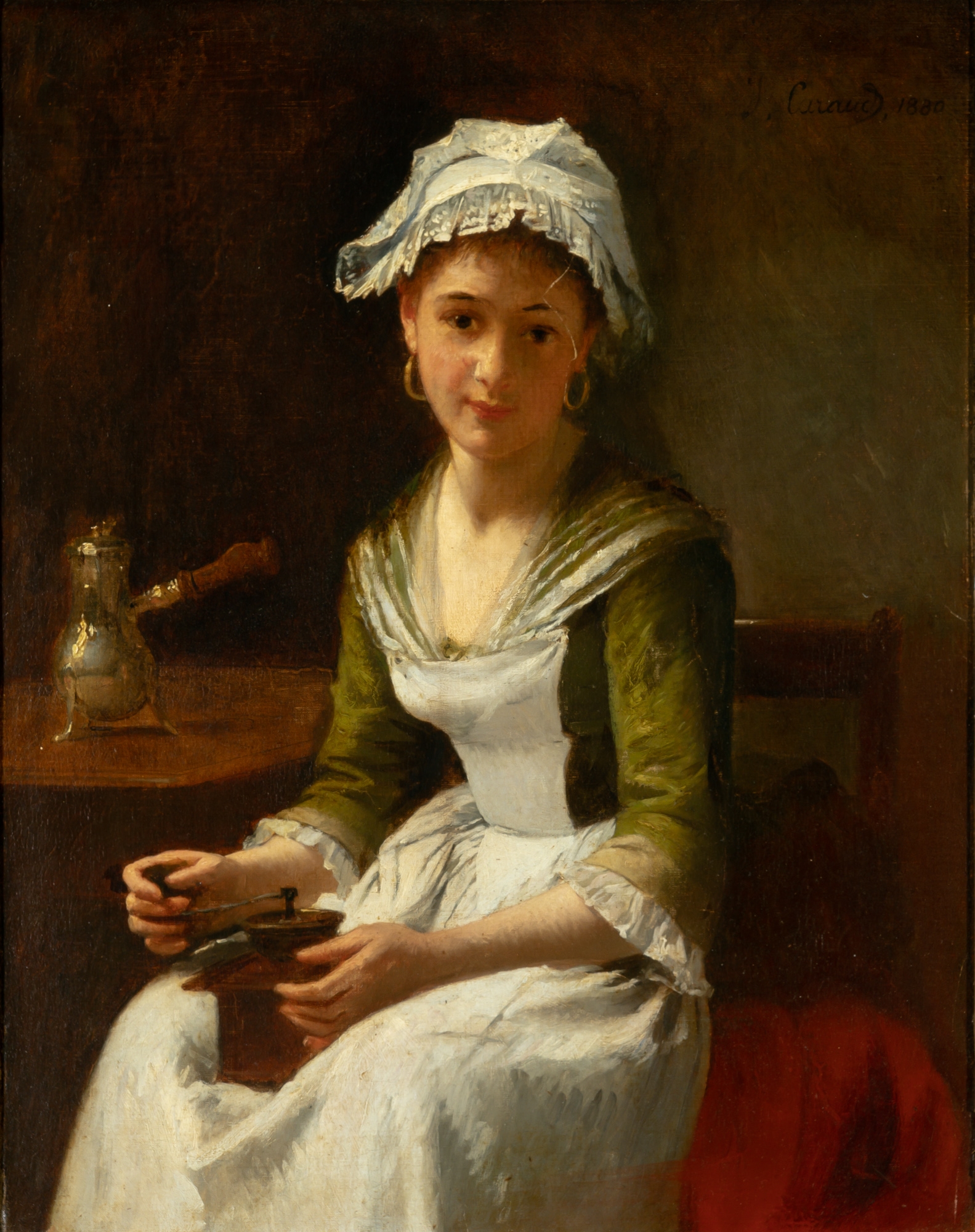Joseph Caraud | A young letter writer (1878) | MutualArt