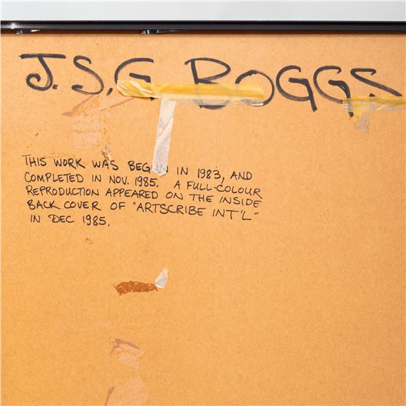 J.S.G. Boggs | Funny Money No. 5 Pined Newt (1985) | MutualArt