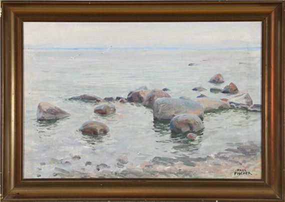 Paul Fischer | Sten ved Stranden | MutualArt