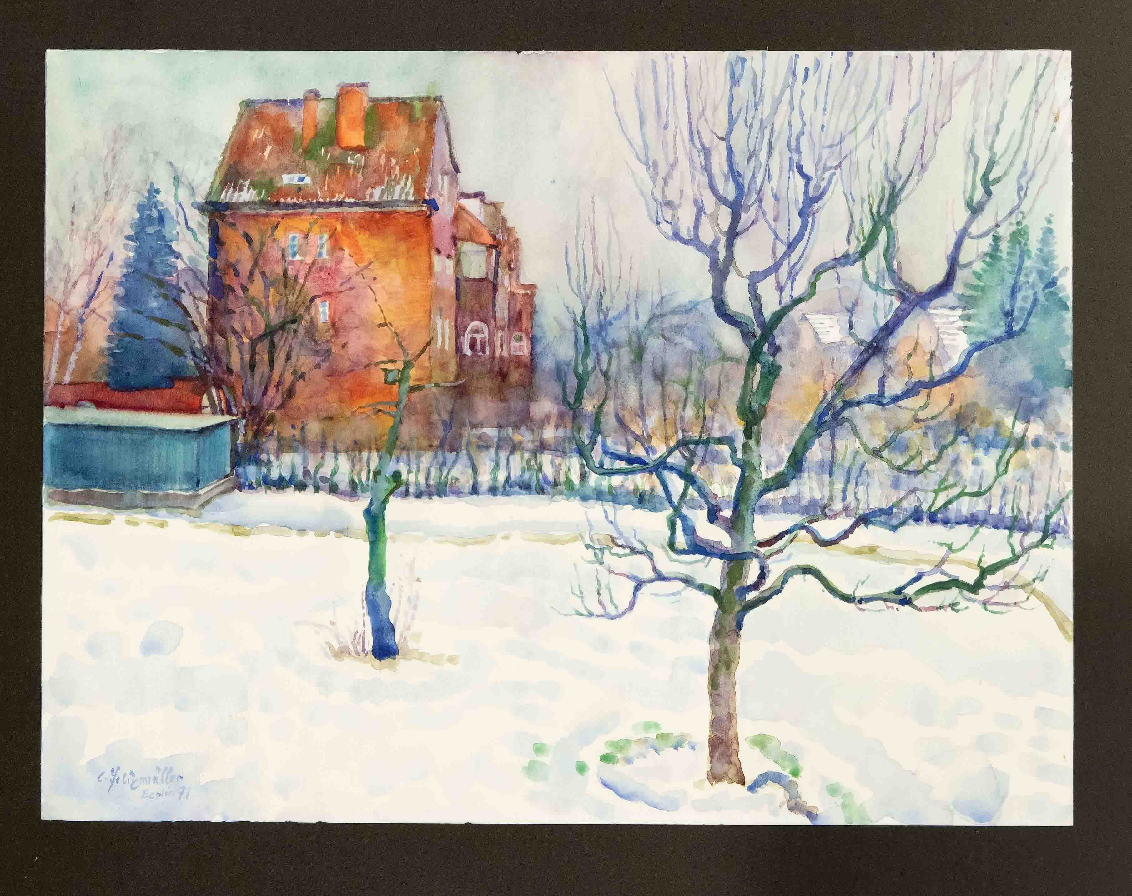 Conrad Felixmüller | DER MALER ERBACH MALT IM GARTEN KIRCHHOFF (THE ...