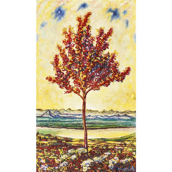 André-Jean Evard | Baum in weiter Landschaft | MutualArt