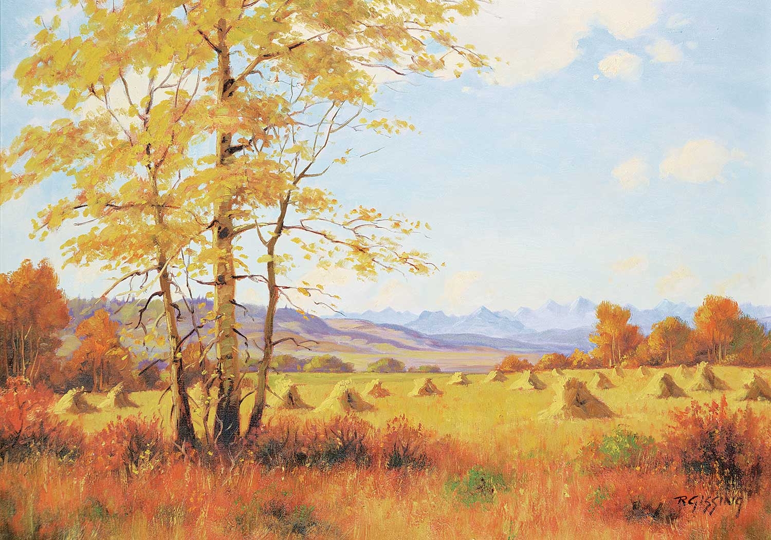 Roland Gissing | Golden Poplars | MutualArt