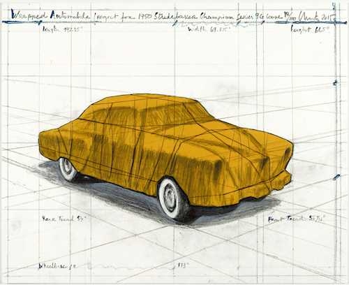 Christo | Wrapped Automobile (Project for 1950 Studebaker Champion ...