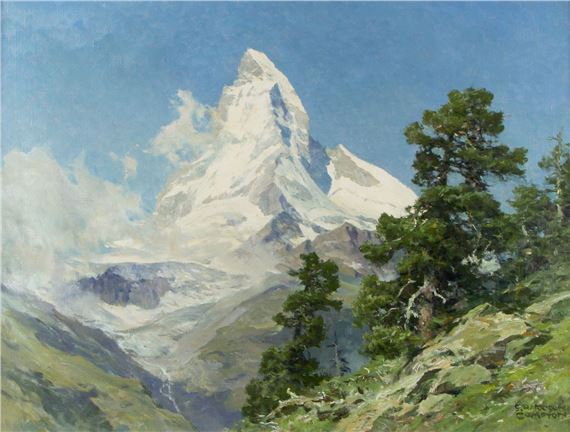 Edward Harrison Compton | Verschneites Matterhorn | MutualArt