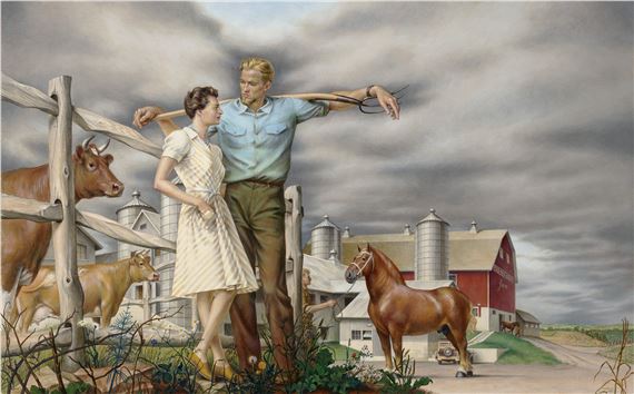Paul Cadmus | Lloyd and Barbara Wescott (1942) | MutualArt