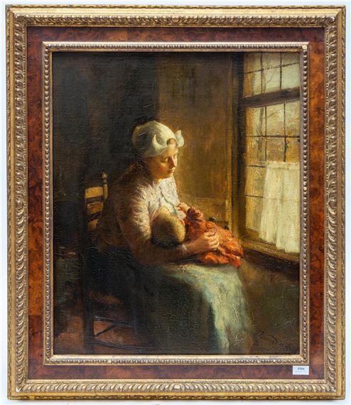 Louis Bron | Figuren op een plein in Italië | MutualArt