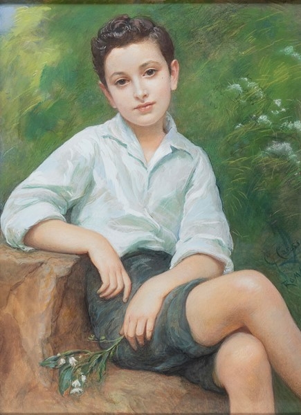 Giuseppe Carosi | RITRATTO DI FANCIULLO | MutualArt