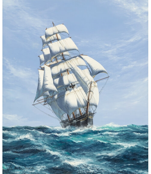 John Bentham-Dinsdale | Clipper ship, 'Sir Lancelot' | MutualArt