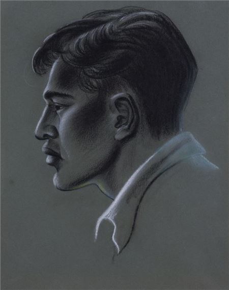 E. Mervyn Taylor | Māori Head Study 1954 | MutualArt