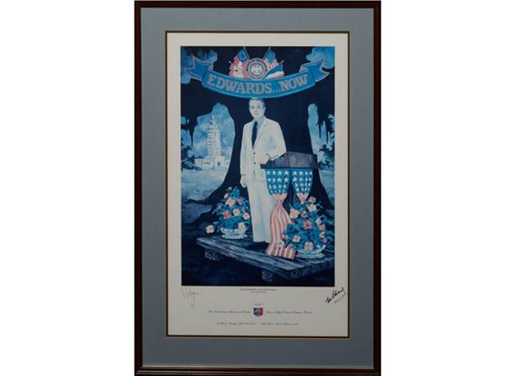 George Rodrigue | Edwin Edwards on the Road Again | MutualArt