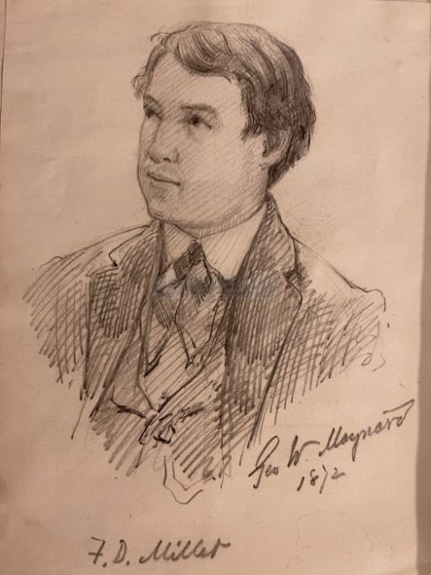 George Willoughby Maynard | Drawing of American artist Francis D ...