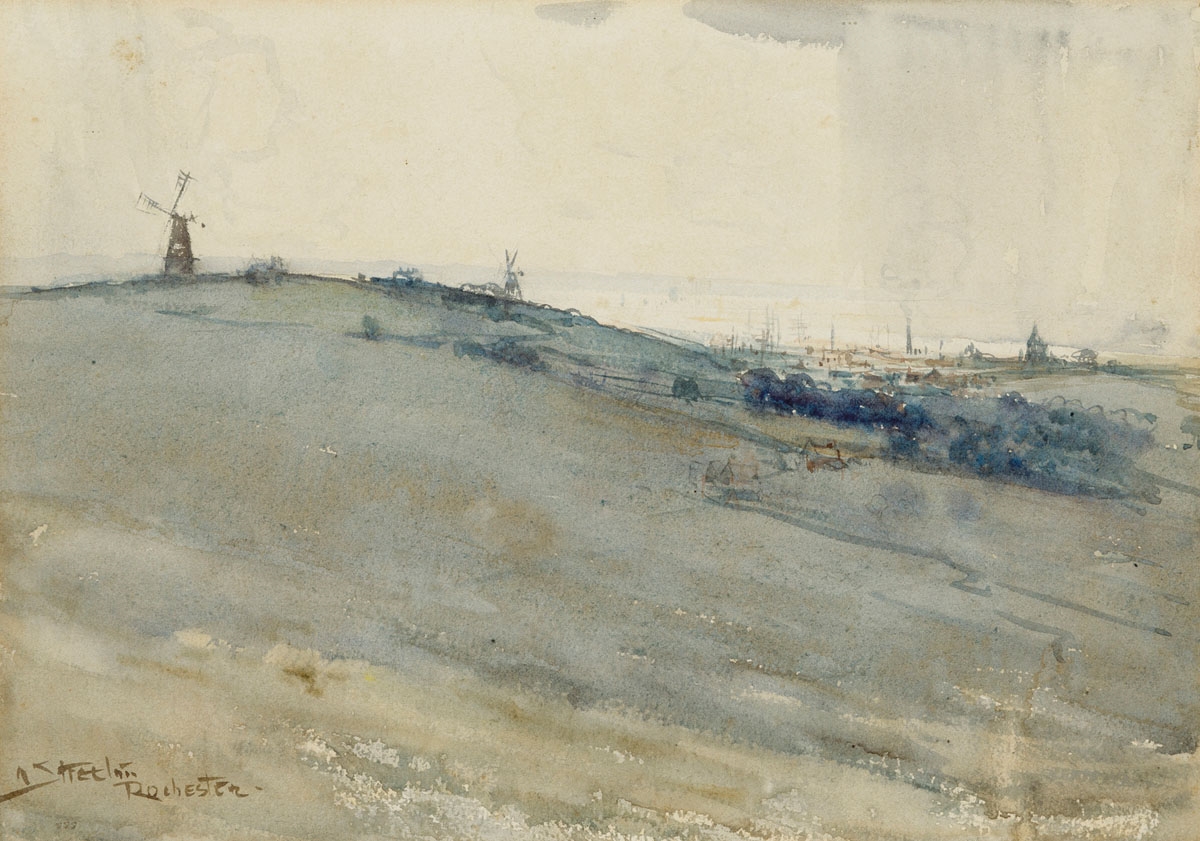 Arthur Streeton | View to the Chelsea Power Station | MutualArt