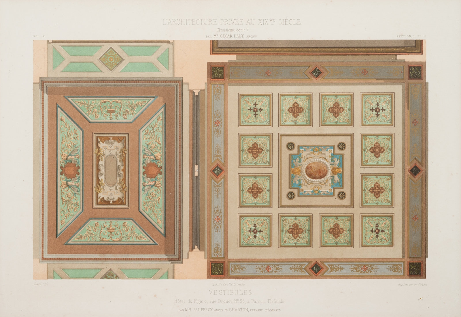 Cesar Daly | L'Architecture Privee au XIXe Siecle, Troisieme Serie ...