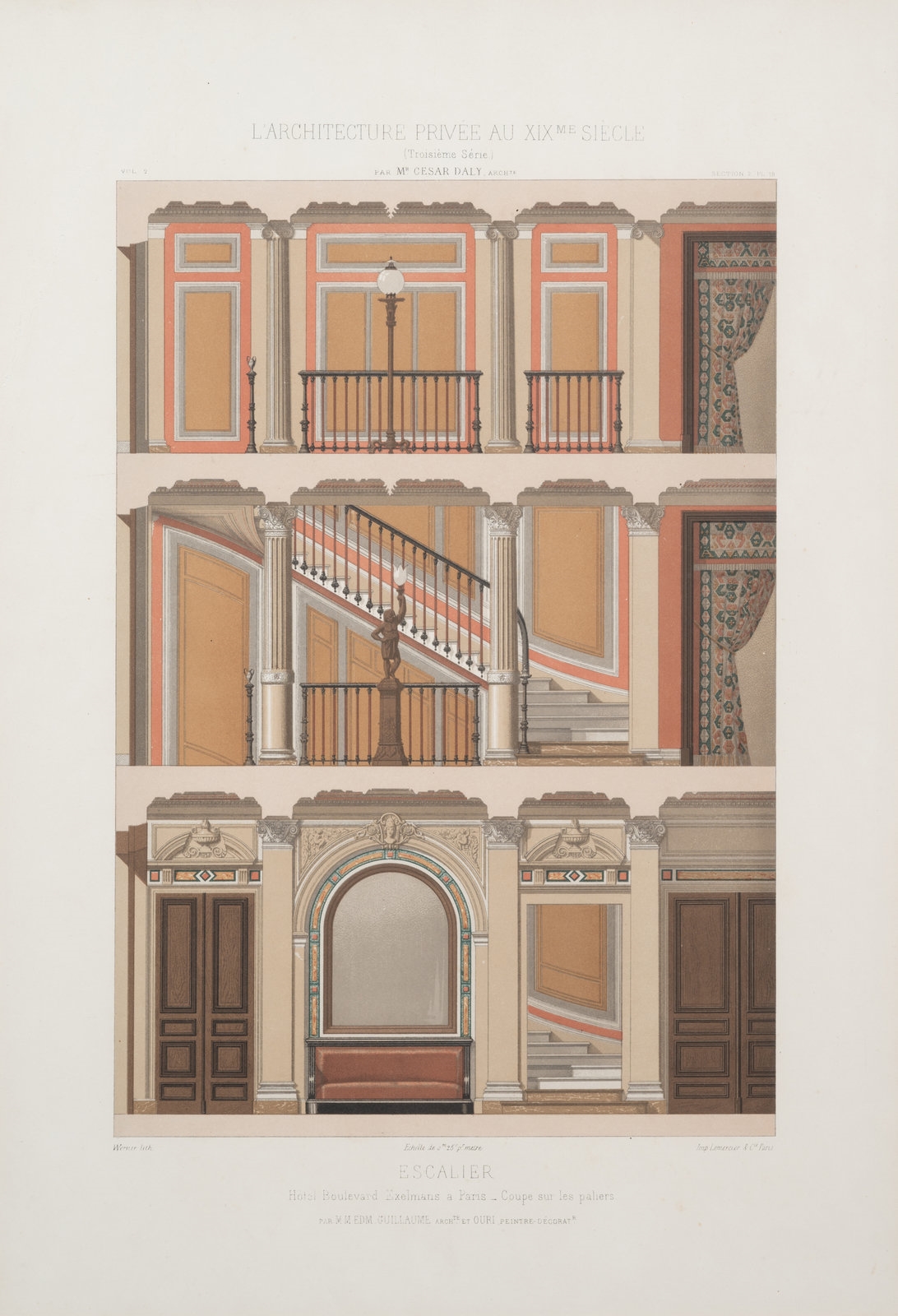 Cesar Daly | L'Architecture Privee au XIXe Siecle, Troisieme Serie ...