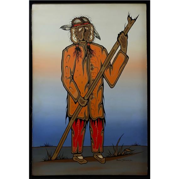 Randy Trudeau | THE MEDICINE MAN SINGS TO THE GREAT SPIRIT (84) | MutualArt