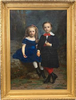 Étienne Adolphe Piot | Portrait of a beautiful lady (1869) | MutualArt