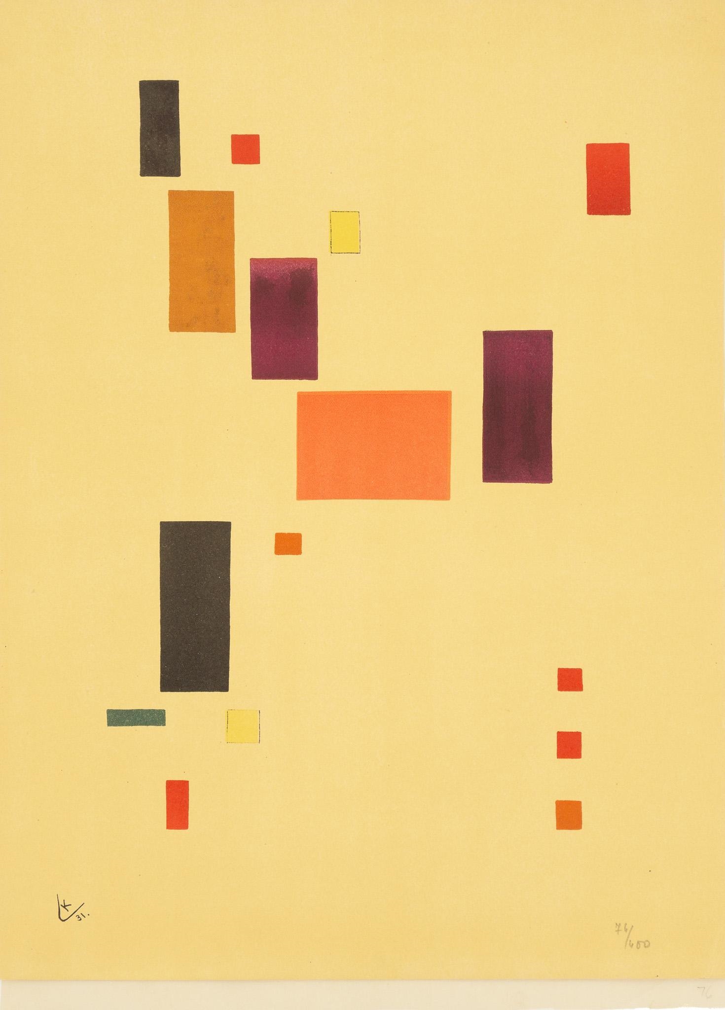 Wassily Kandinsky | Rectangles on Yellow (1931) | MutualArt