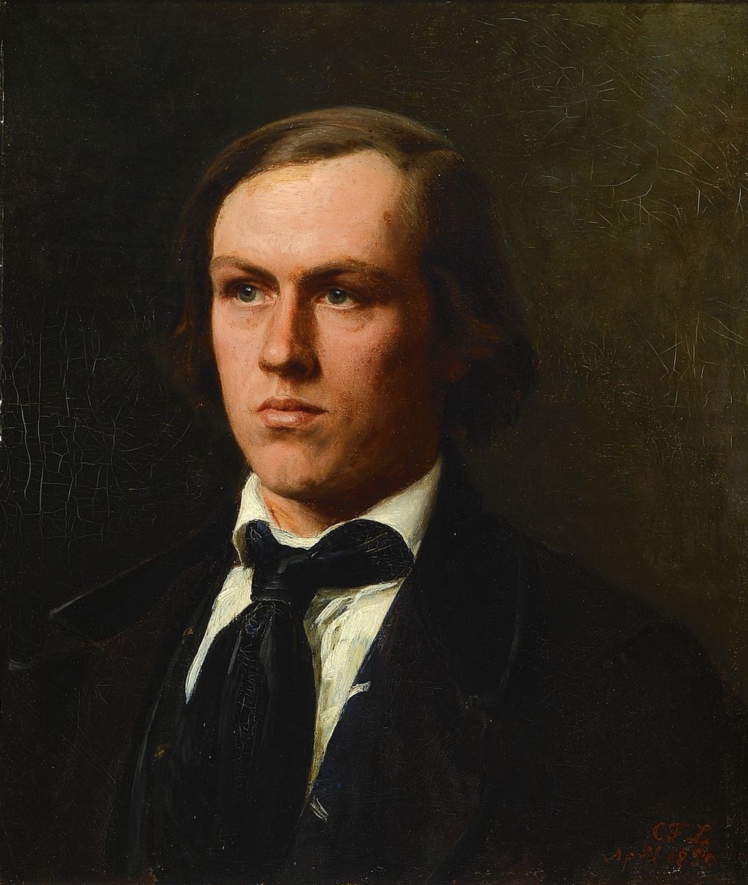 Carl Friedrich Lessing | Portrait of a young man | MutualArt