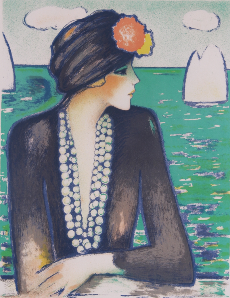 Jean Pierre Cassigneul | WOMAN WITH BOUQUET | MutualArt