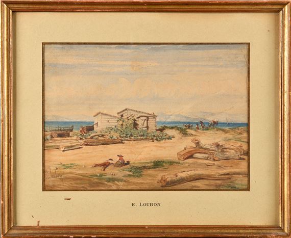 Emile Charles Joseph Loubon | Bords de l'Etang de Berre | MutualArt
