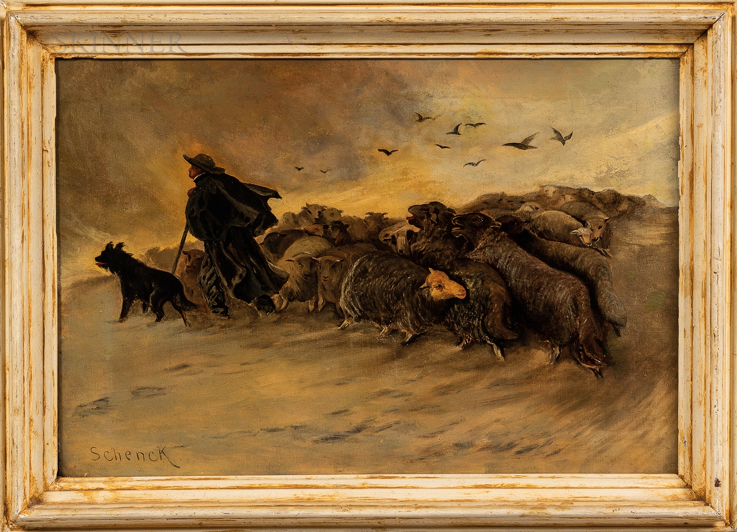 August Friedrich Albrecht Schenck | Priest or Shepherd Herding his ...