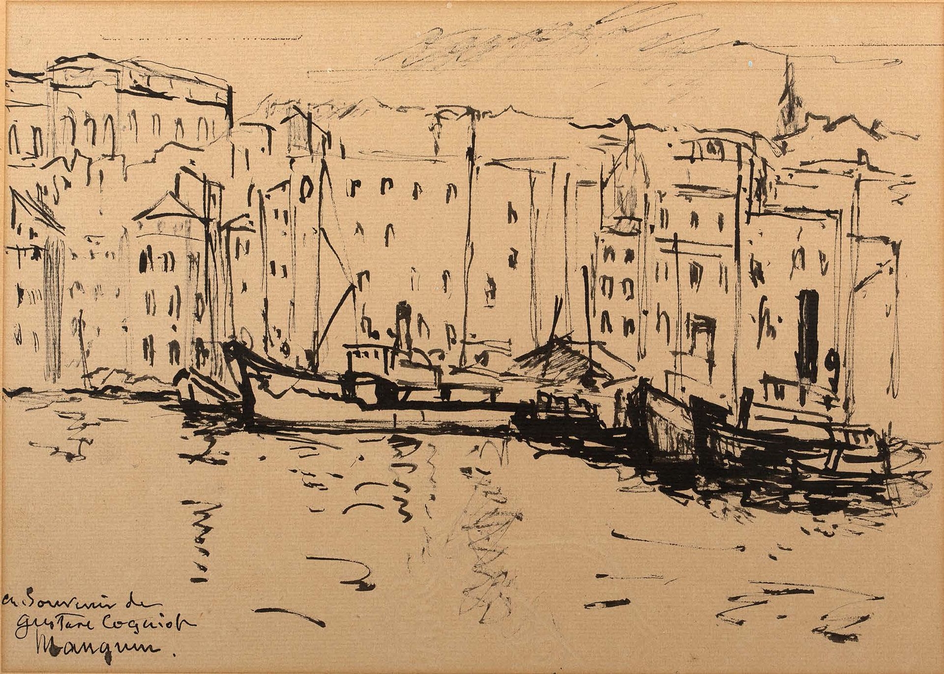 Henri Charles Manguin | Bateaux au port à Marseille (1925 - 1926 ...