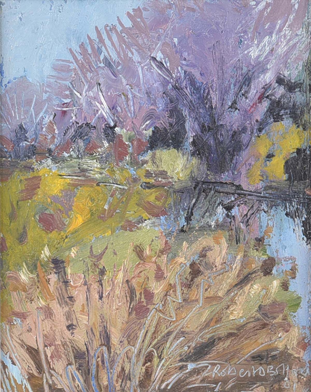 Robert Bottom | TREES BY THE RIVER LAGAN | MutualArt