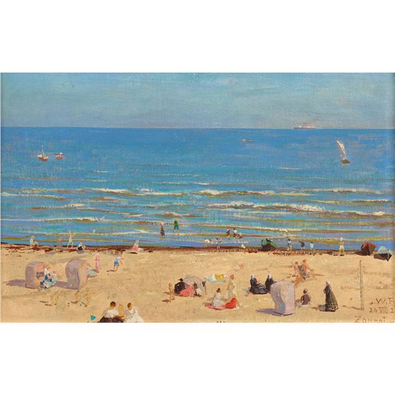 William Röthlisberger | Der sommerliche Strand von Sopot an der Ostsee ...