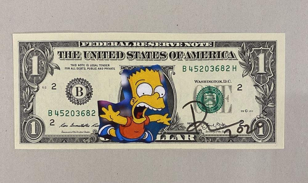 Death NYC | Bart Simpson One Dollar (2020) | MutualArt