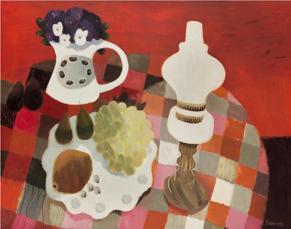 Mary Fedden | The Blue Table | MutualArt