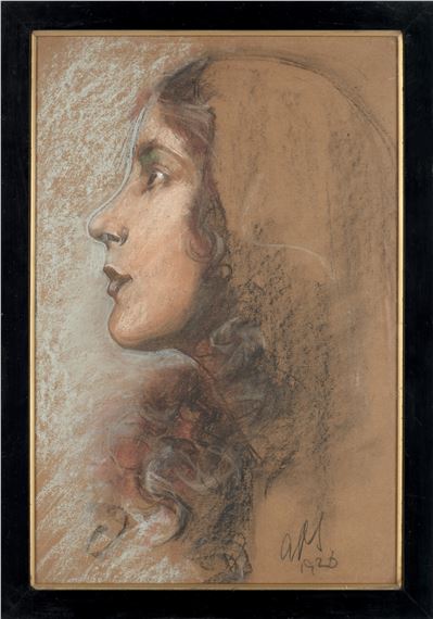 Austin Osman Spare | Portrait of Ada Millicent Pain (1926) | MutualArt