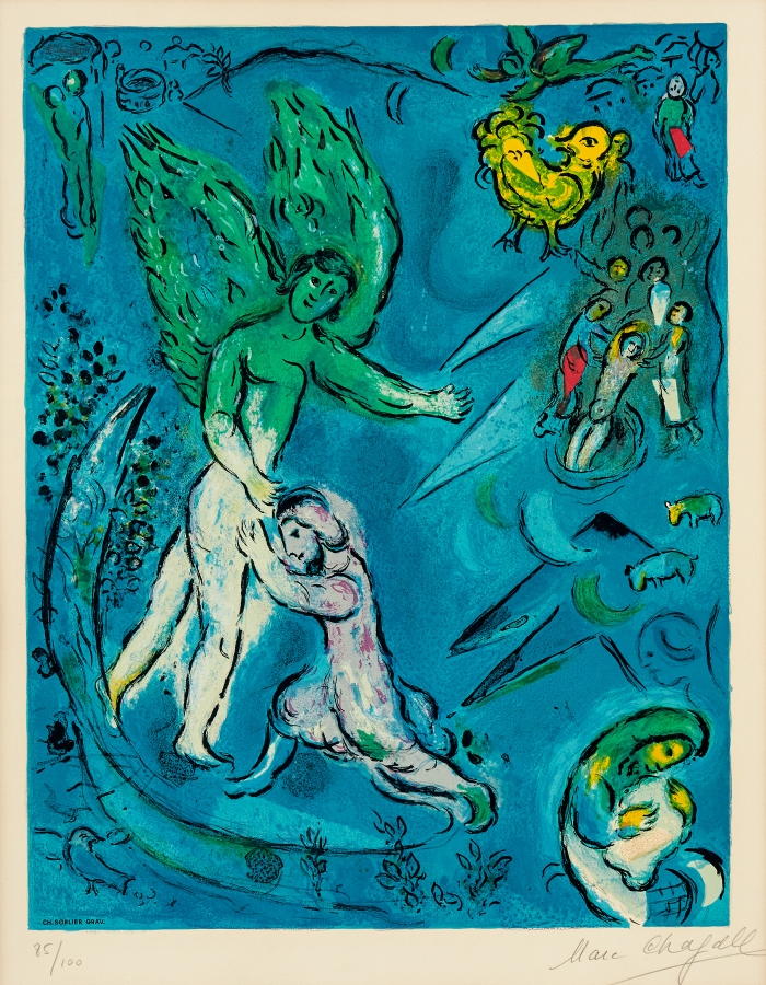 Marc Chagall | La Lutte de Jacob et de l’Ange | MutualArt