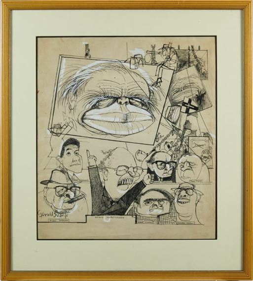 Scarfe Gerald | Caricature Studies | Artwork performance at auction ...