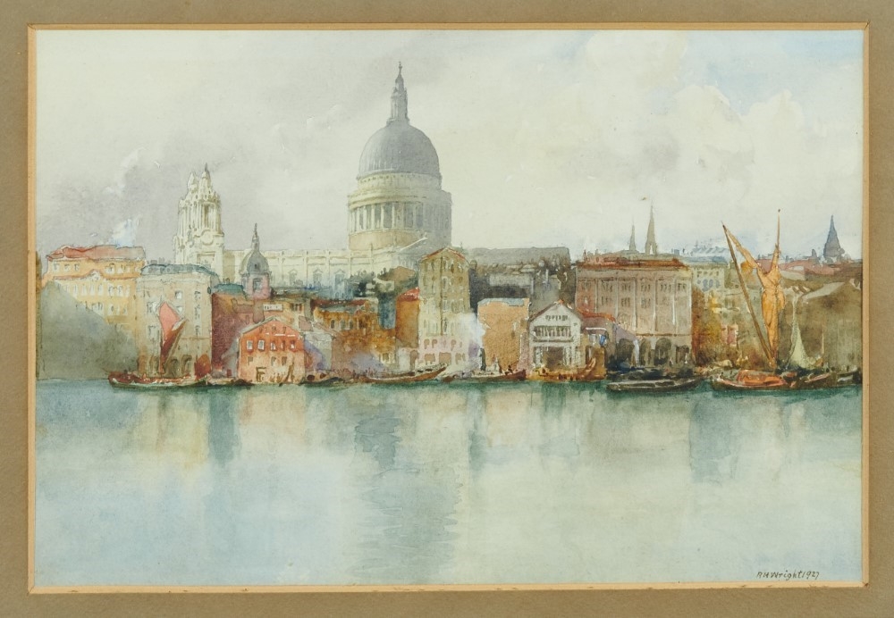 Richard Henry Wright | Across the Thames to Big Ben and the Houses of ...